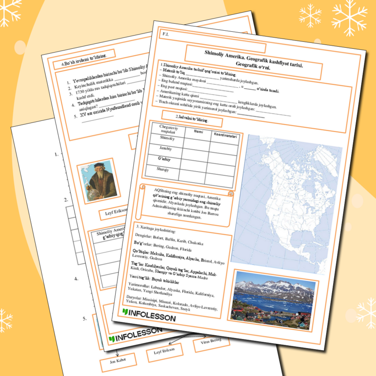 «Shimoliy Amerika: geografik kashfiyot tarixi va geografik o‘rni ...
