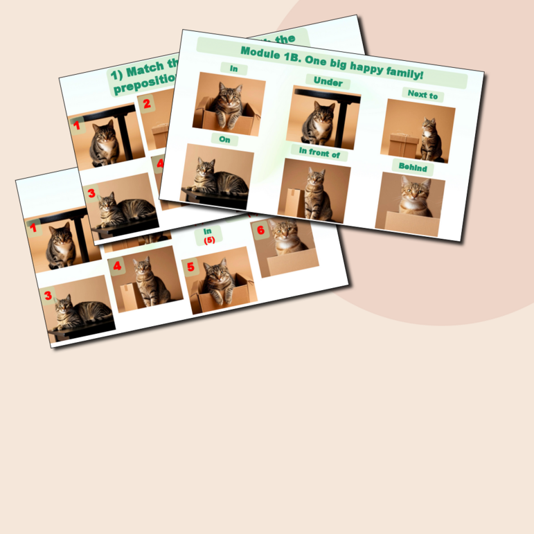 Рабочий лист английский язык Spotlight 4 Module 1 One big happy family ...