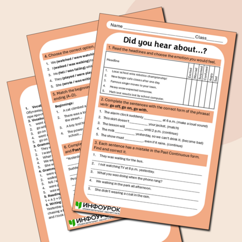 Тест Past Simple, Past Continuous и фразовый глагол go with / go on ...