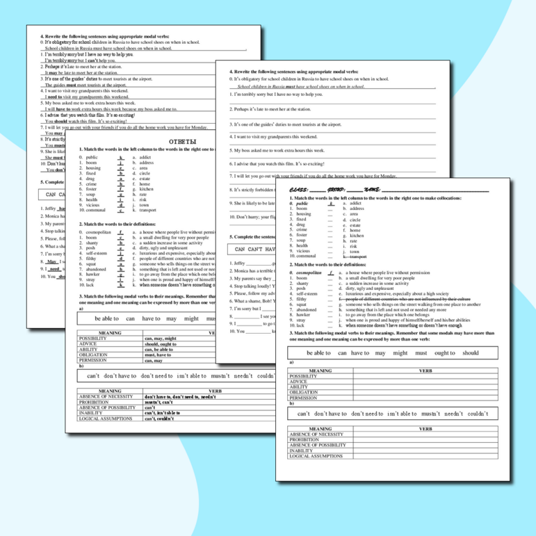 Рабочие листы «Контрольная работа по английскому языку 11 класс, модуль 5, Spotlight ...