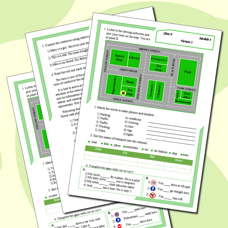 Контрольная работа Spotlight 6 Module 3