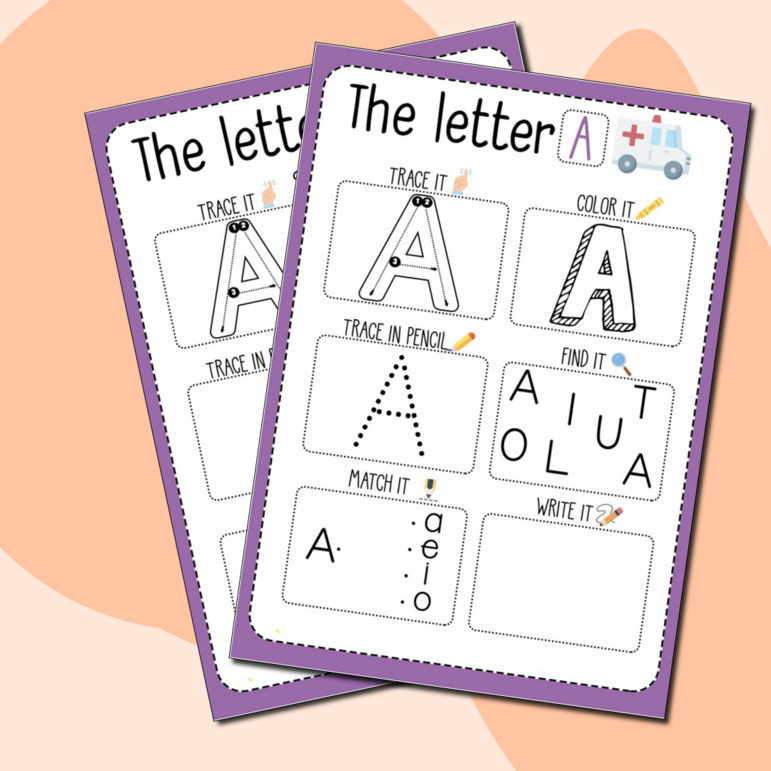 Рабочий лист Буква Aa (Letter Aa worksheet)
