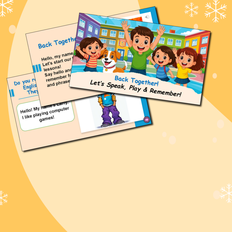 Презентация к уроку английского языка, Spotlight-4, Starter Unit, Back together