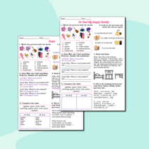 Рабочий лист английский язык Spotlight 4 Module 1 One big happy family ...