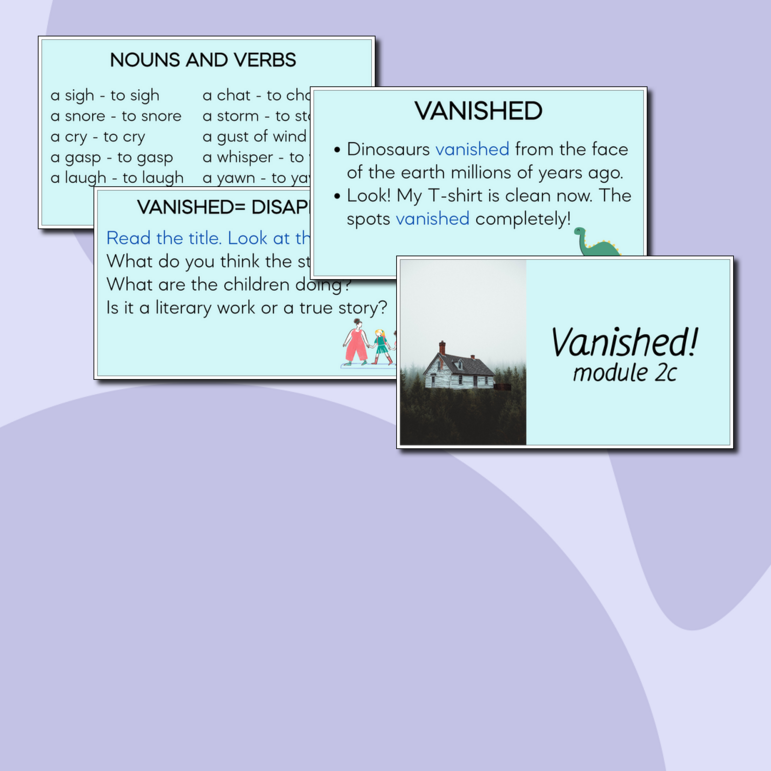 Презентация "Vanished!" к УМК Spotlight 7 module 2c | reading|Complex ...