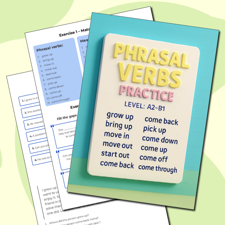 Рабочий лист «Phrasal Verbs Practice: учимся использовать фразовые ...