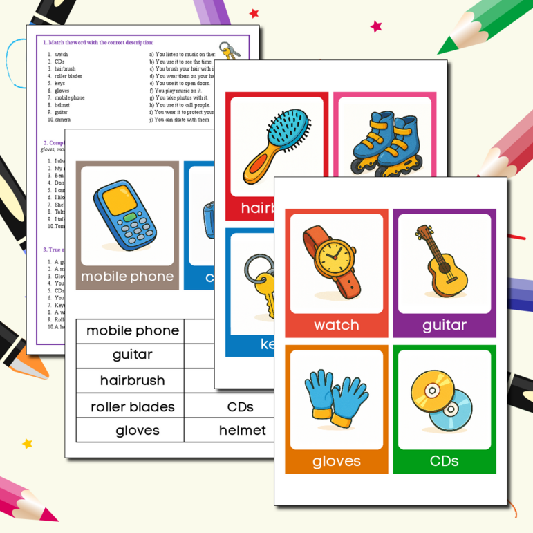 Рабочий лист Spotlight 4. Module 1-1b. Отработка лексики.