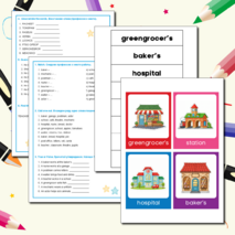 Рабочий лист Spotlight 4. Module 2- 3a, 3b. Отработка лексики "Jobs and places".