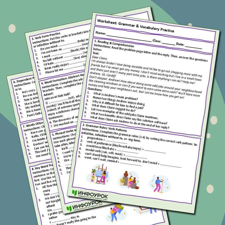 Spotlight 10, Module 2c: Рабочий лист — Grammar & Vocabulary Practice