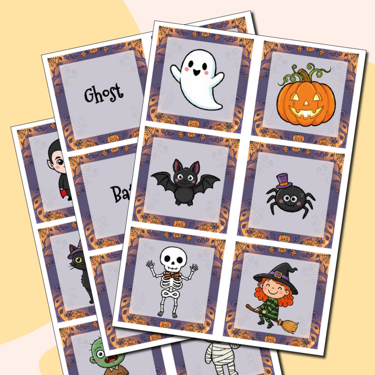 Дидактическая игра "Halloween" card game