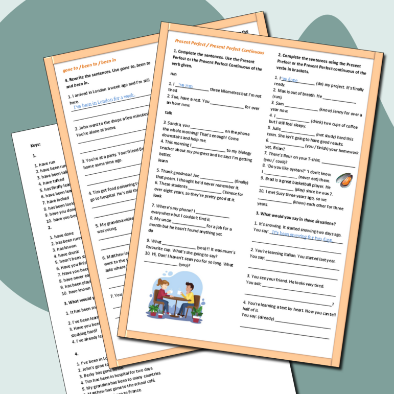 Рабочий лист «Spotlight 8, Lesson 2C. Present Perfect vs Present ...