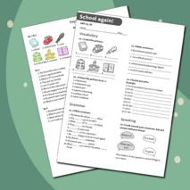 Рабочий лист Spotlight 4, module 1, lesson 1a and 1b