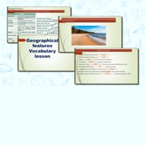 Geographical features Vocabulary lesson
