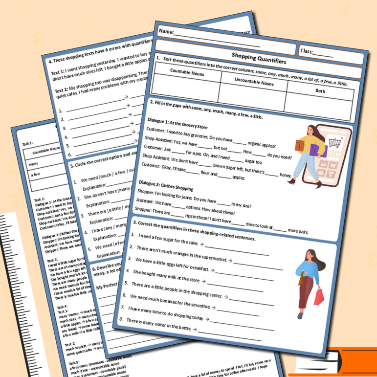 Рабочий лист "Shopping: A, An or The?" к УМК Spotlight 8 Module 2c