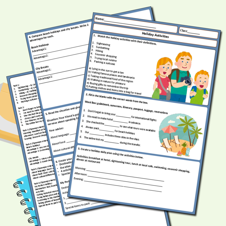 Рабочий лист "Sports & Activities" к УМК Spotlight 8 Module 8b