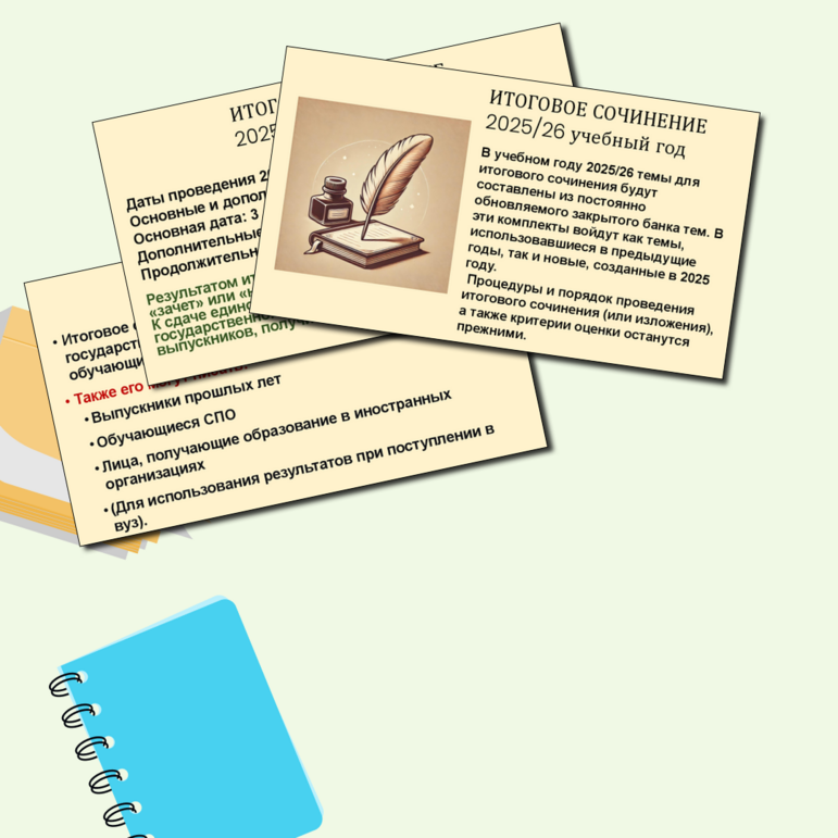 Итоговое сочинение 2025-2026 учебный год. Презентация.