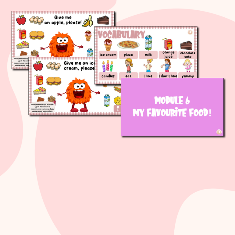 Рабочий лист Spotlight 2. Module 2. 6a,6b «My favourite food!».