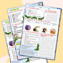 Рабочий лист по английскому языку на тему "Feasts" для Spotlight 6 Module 5 (Festive time, Let's ...