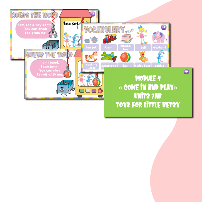 Интерактивная презентация к учебнику Spotlight 3, Module 4 «Come in and play», Units 8A and 8B ...