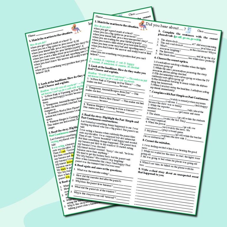 Рабочий лист по английскому языку "Did you hear about...?" (Spotlight 7. Unit 4B)