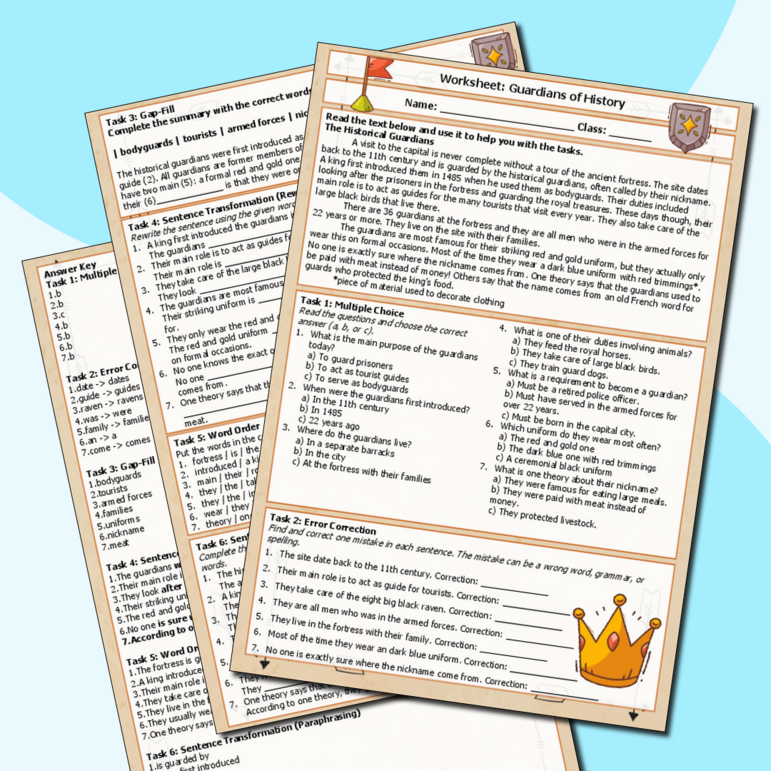 Рабочий лист: Spotlight 7 Module 3d Culture Corner