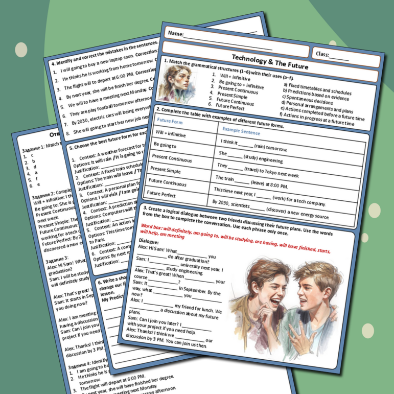 Рабочий лист "Technology & The Future" к УМК Spotlight 9 Module 4c