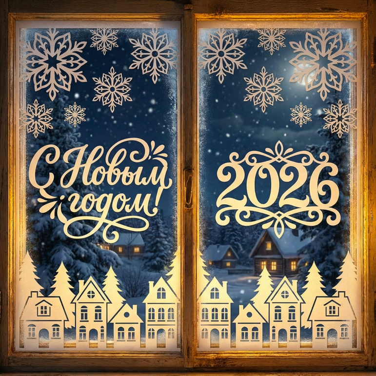 Шаблоны для оформления на Новый год.