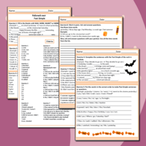 Рабочий лист «Past Simple (Irregular verbs)» Spotlight 6 7b Halloween ...