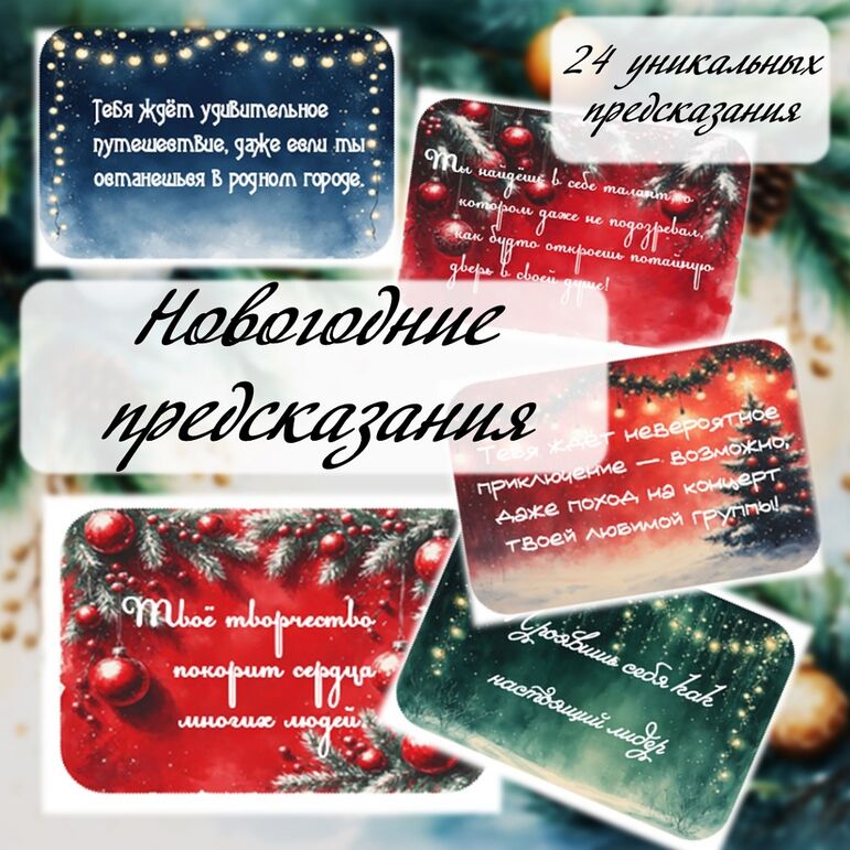 Новогодние предсказания (пожелания). 45 предсказаний