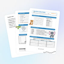 Рабочий лист по английскому языку Spotlight 5 Module 5a «Amazing Creatures»