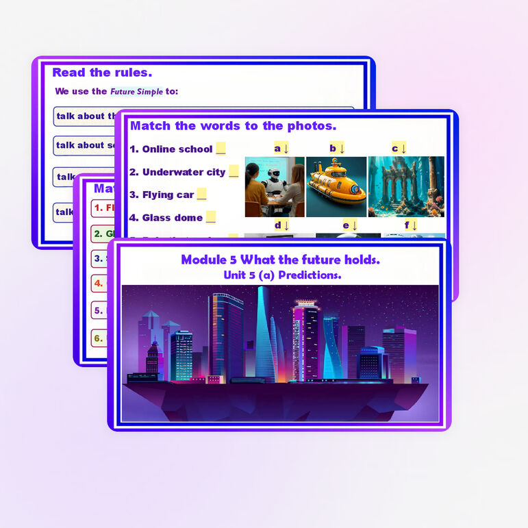 Рабочие листы для УМК Spotlight для 7 класса «Module 5 What the future ...
