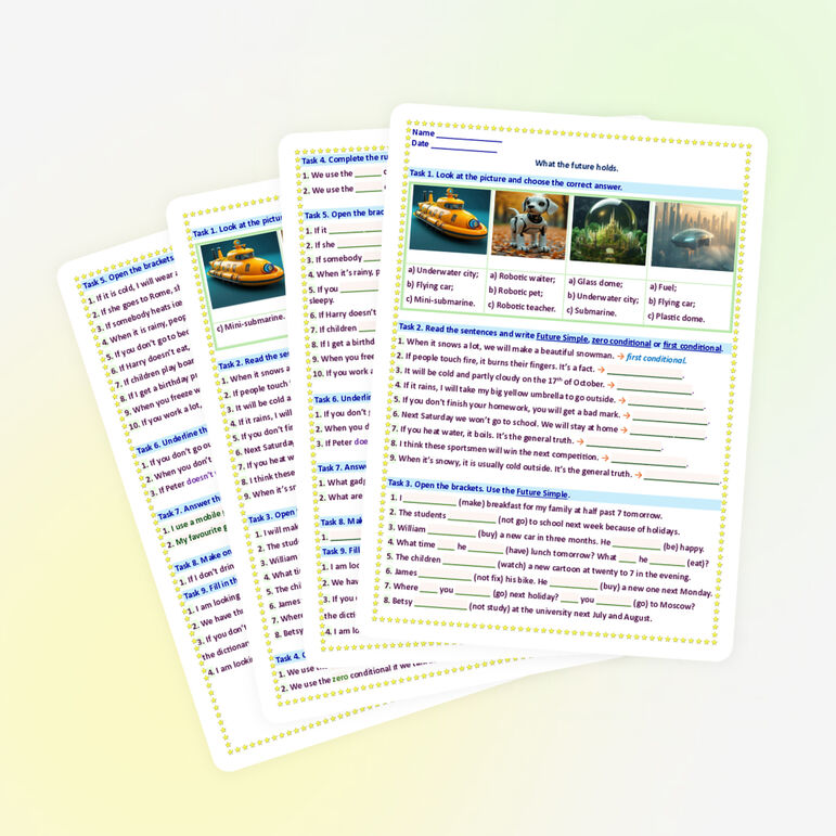Рабочие листы для УМК Spotlight для 7 класса «Module 5 What the future ...