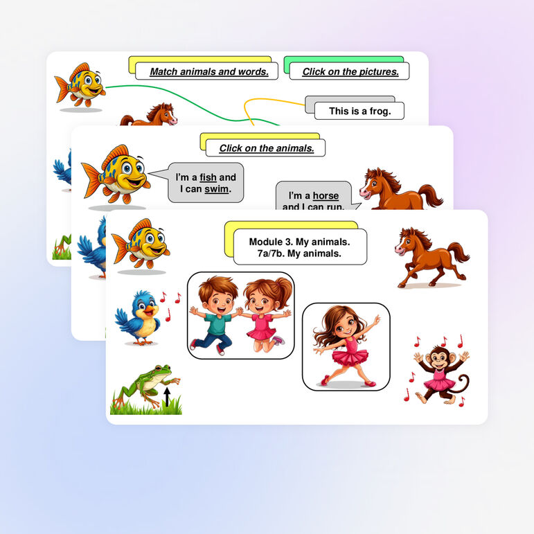 Рабочий лист Spotlight 2. Module 3. 7a «My animals»