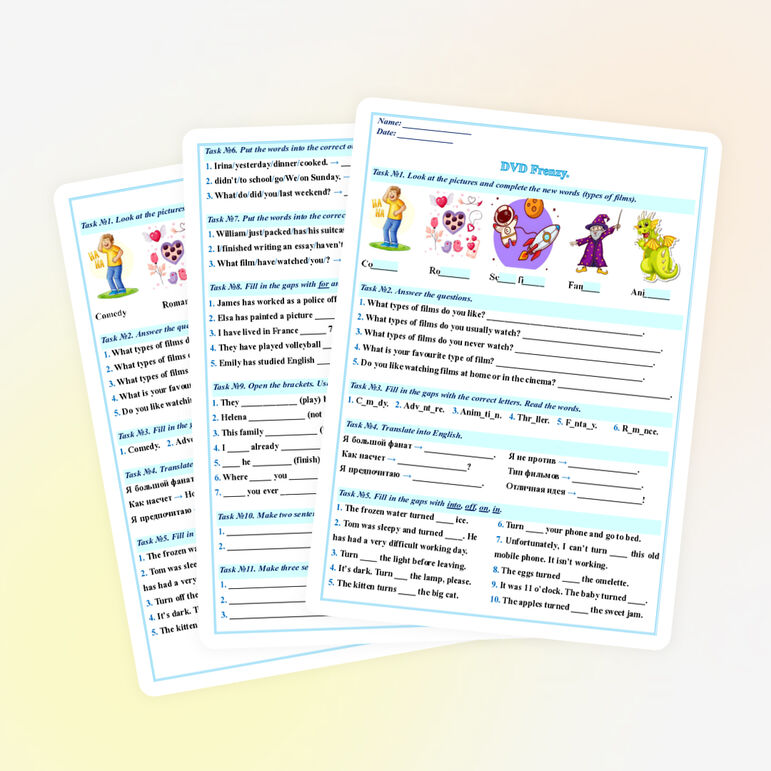 Презентация для Spotlight 7 «Module 7 In the Spotlight. Unit 7b DVD Frenzy!»