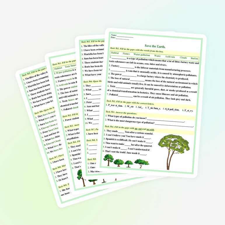 Презентация для Spotlight 7 «Module 8 Green issues. Unit 8a Save the Earth.»