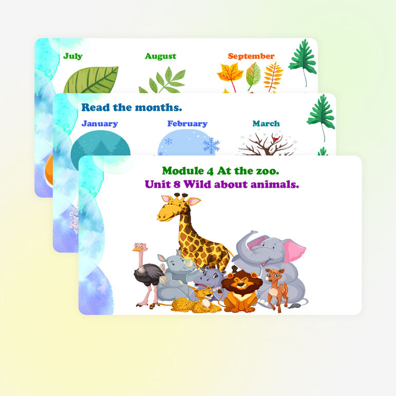 Презентация для Spotlight 4 «Module 4 At the zoo. Unit 8 Wild about ...
