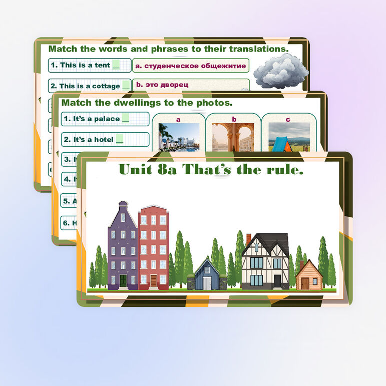 Презентация для Spotlight 6 «Module 8 House rules. Unit 8a That's the ...