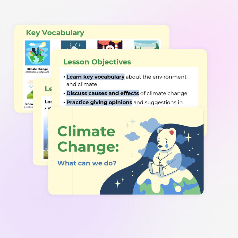 Презентация по английскому языку «Climate Change: What Can We Do?»