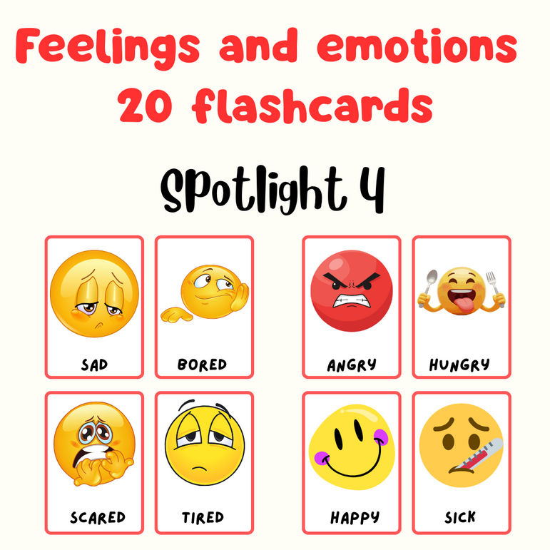 Feelings and emotions flashcards. Флэш-карточки по теме «Feelings and ...