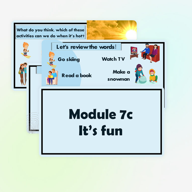 Презентация Spotlight 5, Module 7c, It's fun
