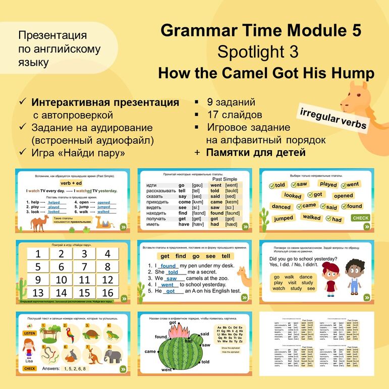 Презентация «Grammar Time Module 5» Spotlight 3