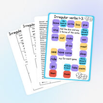 Past simple irregular verbs games (Tic Tac Toe and board game). Готовый ...