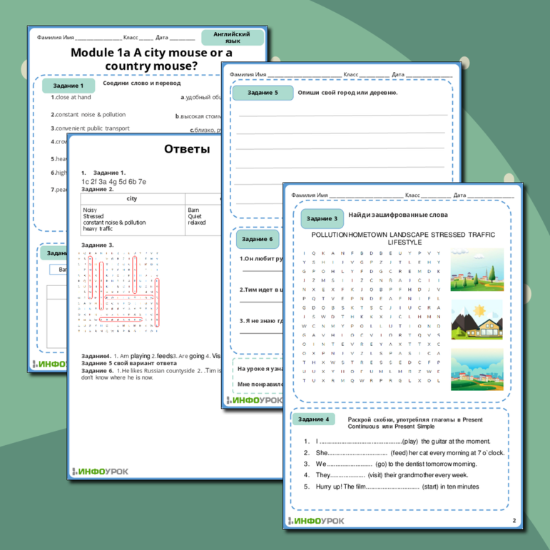 Презентация Spotlight 7 Module 1a|A city mouse or a country mouse?|Vocabulary and Grammar ...