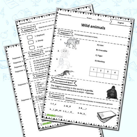 Keeping wild animals as pets. Spotlight 7.