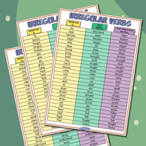 Irregular verbs - posters. Плакаты "Неправильные глаголы" Серия 3 листа