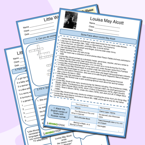 Презентация к уроку английского языка для 10 класса "Little Women ...