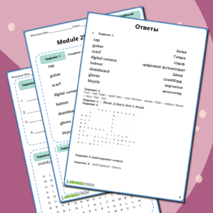 Рабочий лист по английскому языку Spotlight 5 класс module-2b my things