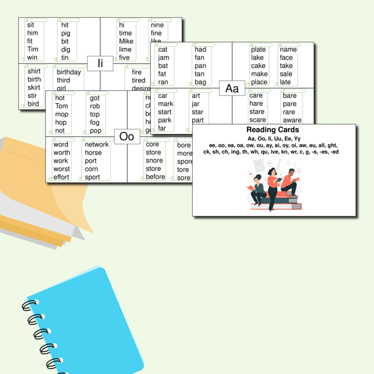 Карточки для чтения на английском. «Reading Cards»