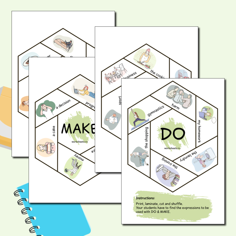 Make or do puzzle game. Серия 4 листа