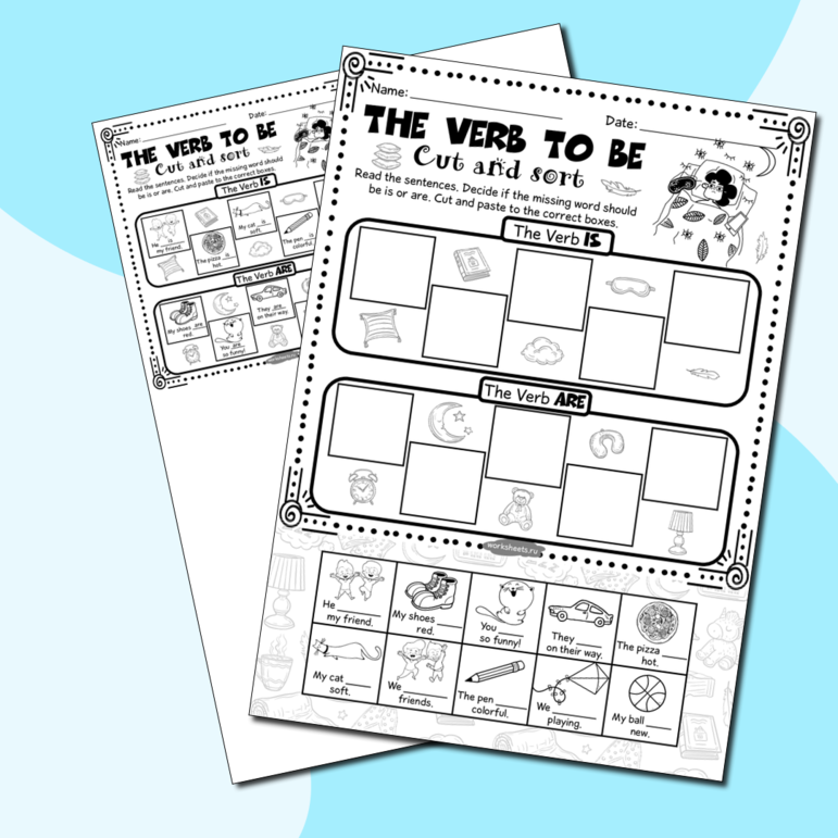 The verb to be - cut and sort